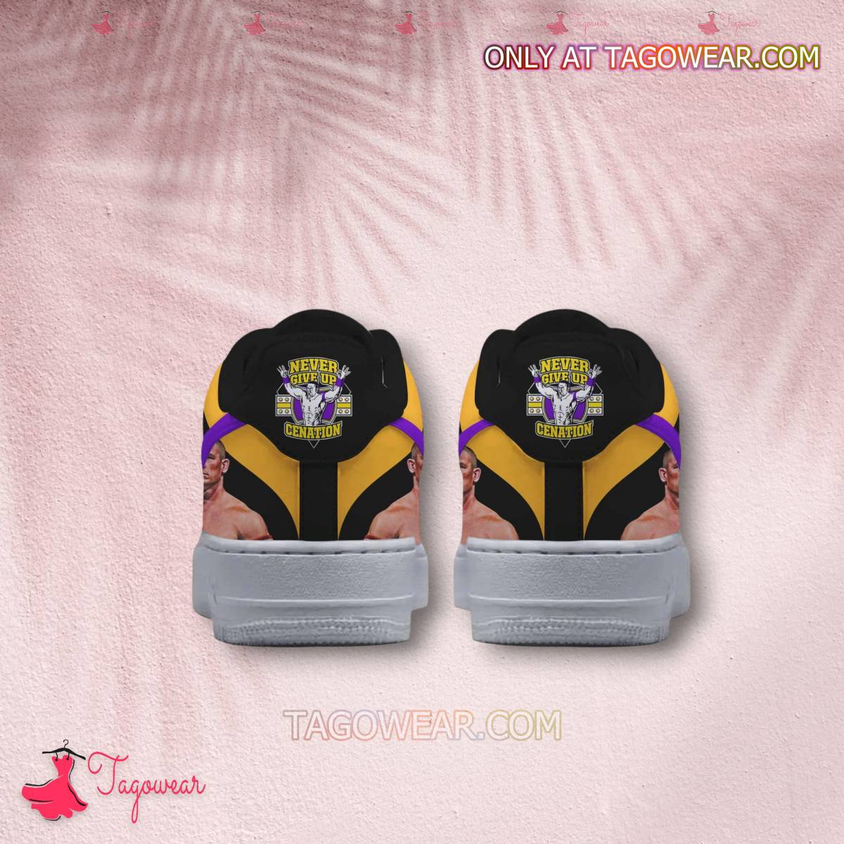 John Cena Never Give Up Cenation Air Force NK1 Brand AIRF1 HFN Shoes ...