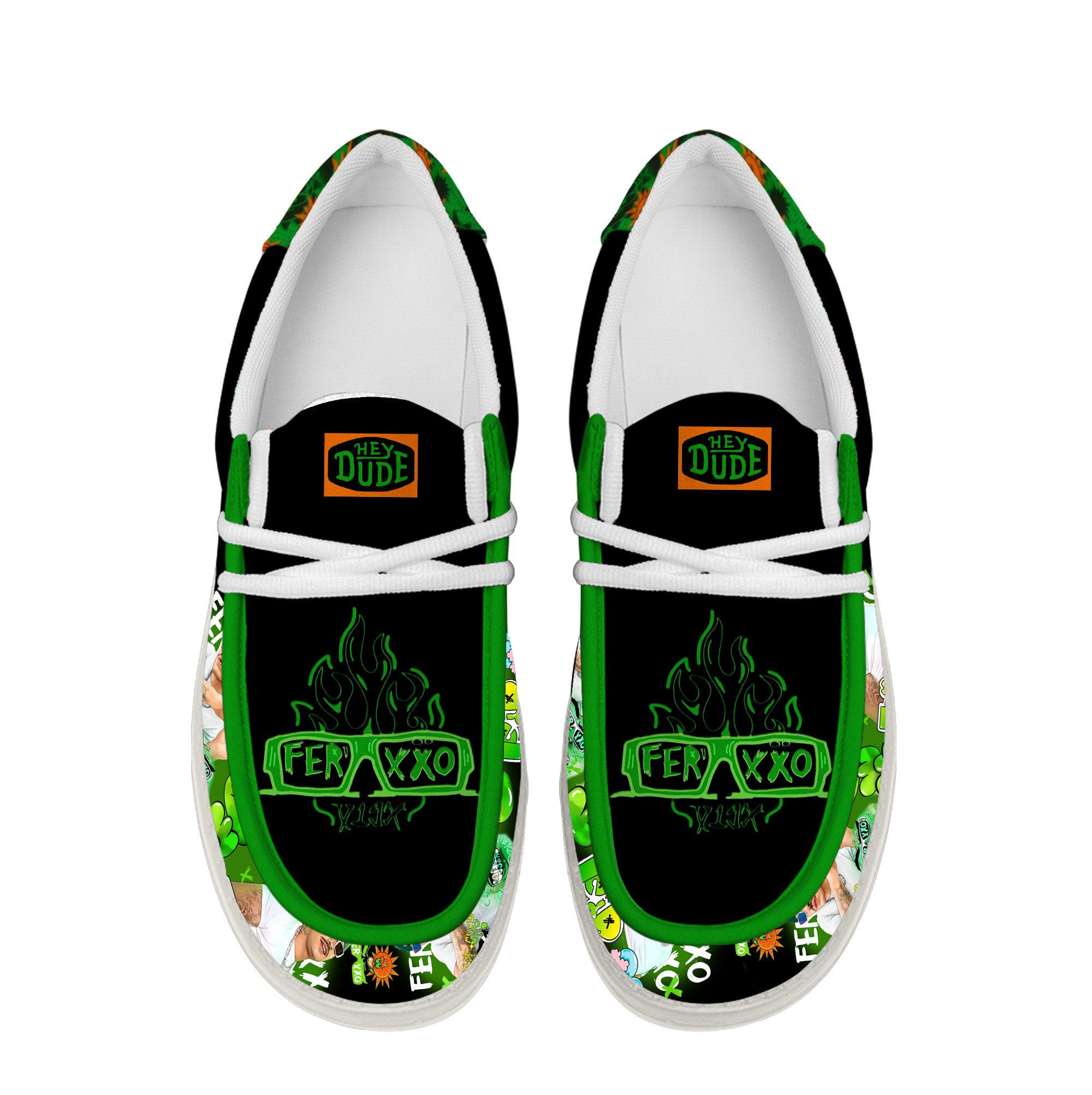 Feid Ferxxo Personalized Hey Dude Sports Shoes HG Custom Name Design ...